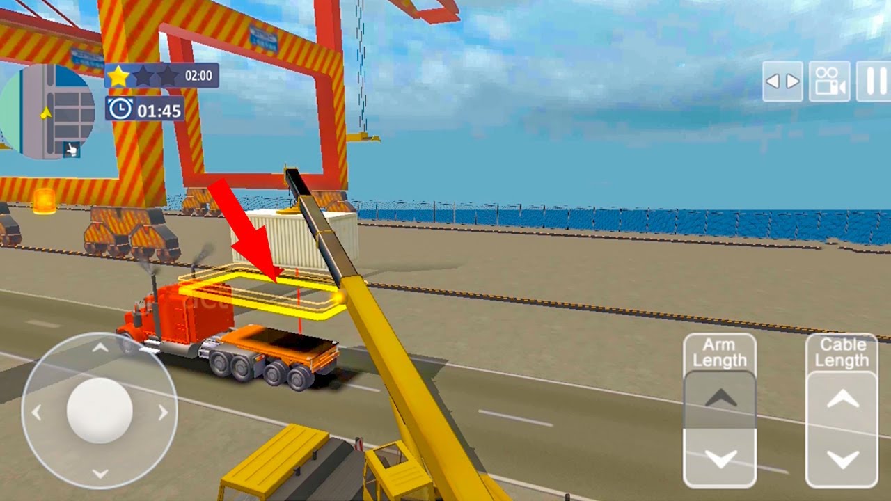 Best Crane Simulator Container Port । Android Gameplay - YouTube