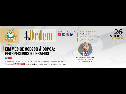 EXAMES DE ACESSO Á OCPCA: PERSPECTIVAS E DESAFIOS. - YouTube