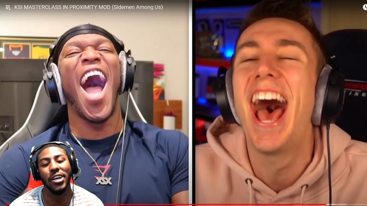 KSI MASTERCLASS IN PROXIMITY MOD (Sidemen Among Us) **REACTION** - YouTube