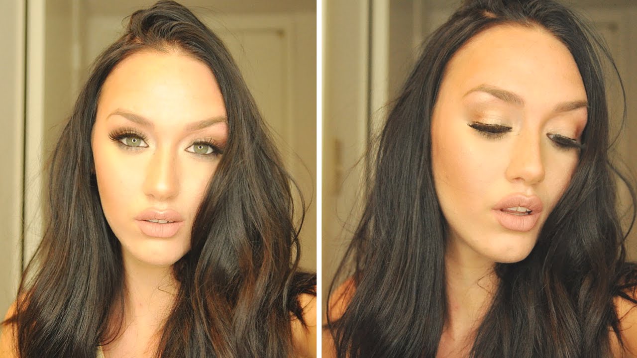natural gold glam - YouTube