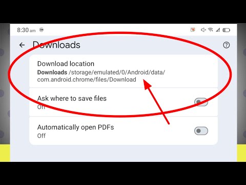 How to change the download location in Chrome