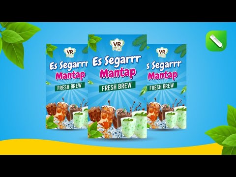 CARA MEMBUAT DESIGN BANNER MINUMAN SEGAR || CORELDRAW - YouTube