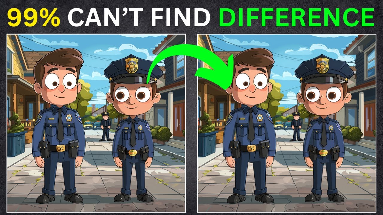 Find The Difference Puzzle Game: Police [ Spot the Difference Riddles ...