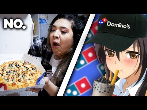 We Tried Domino's Japan's Boba Pizza... - YouTube