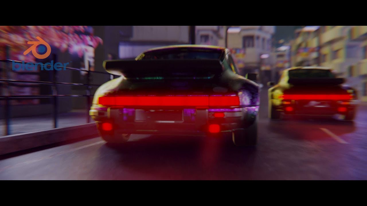 BLENDER 3D - Porshe 911 Street Racing Movie - YouTube