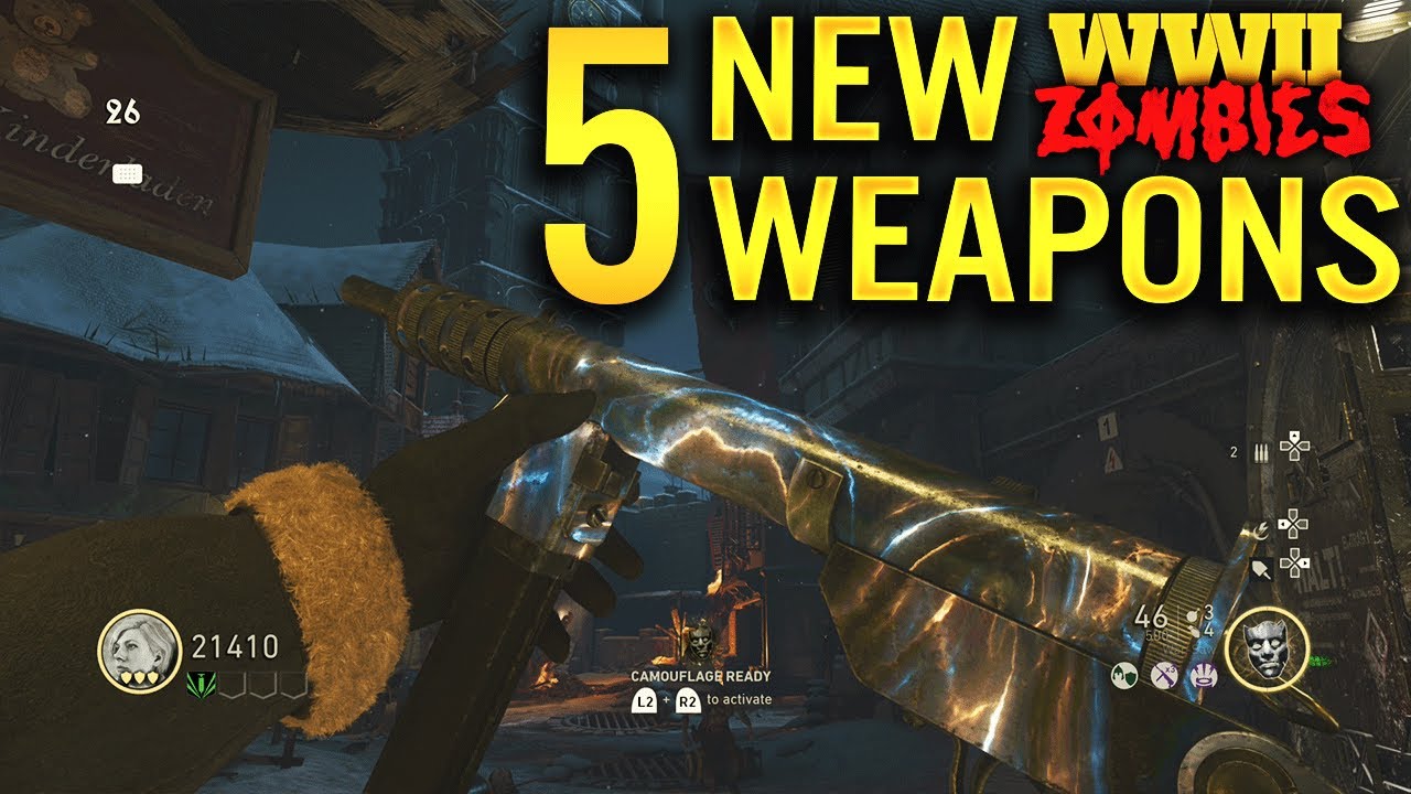 5 New Weapons Added to WWII Zombies (KG M-21, Blyskawica, Erma EMP, LAD ...