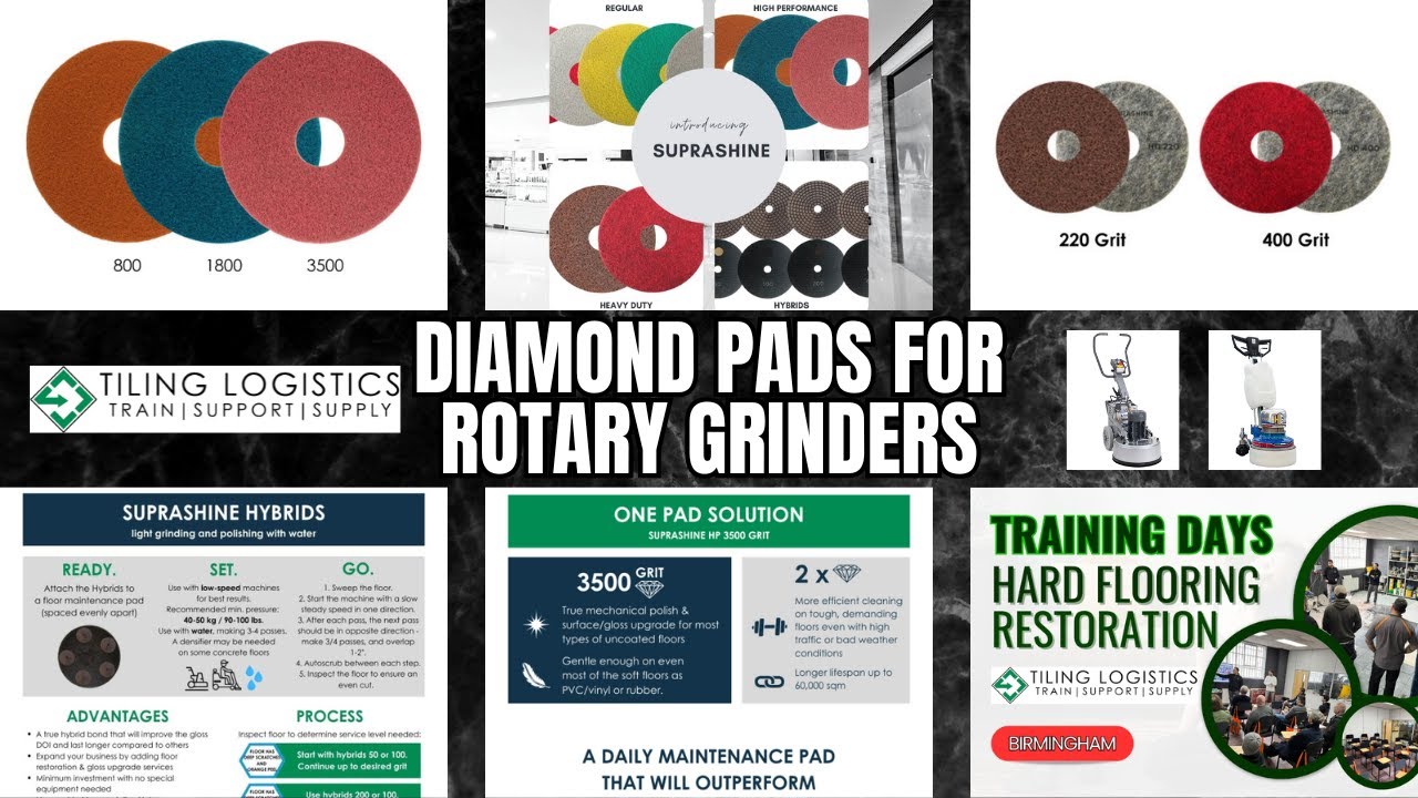 Diamond Pads Floor Grinder DIP Suprashine DIP Rotary Buffer Polish UK ...