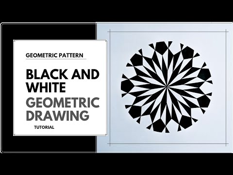 How To Draw Geometric Drawing || Black and White || Tutorial || Easy ...