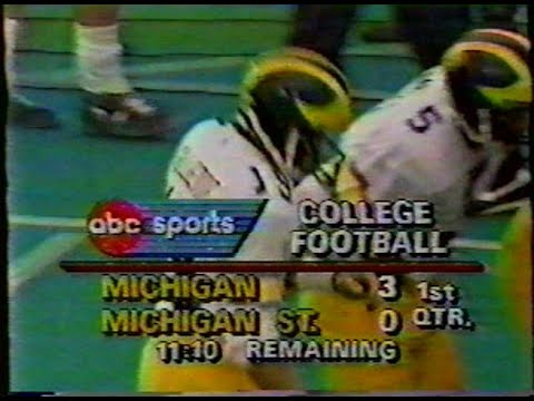 1987 Michigan @ Michigan State; ABC; College Football - YouTube