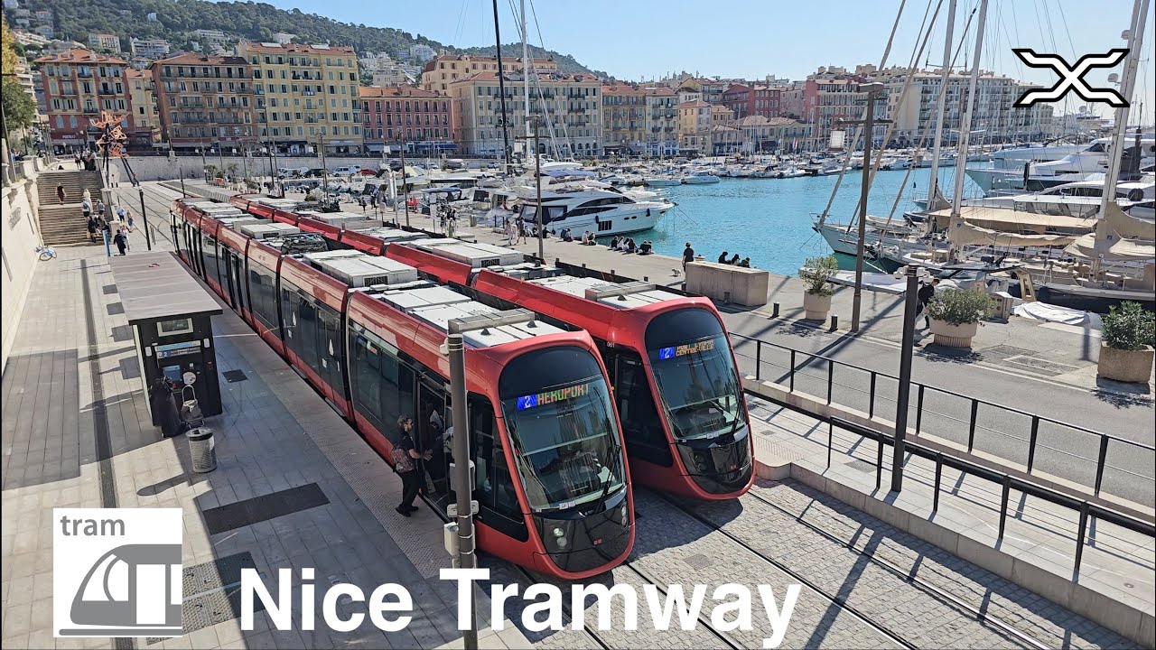 Nice Tram | Tramway de Nice | Lignes d'Azur | Alstom Citadis | Côte d ...