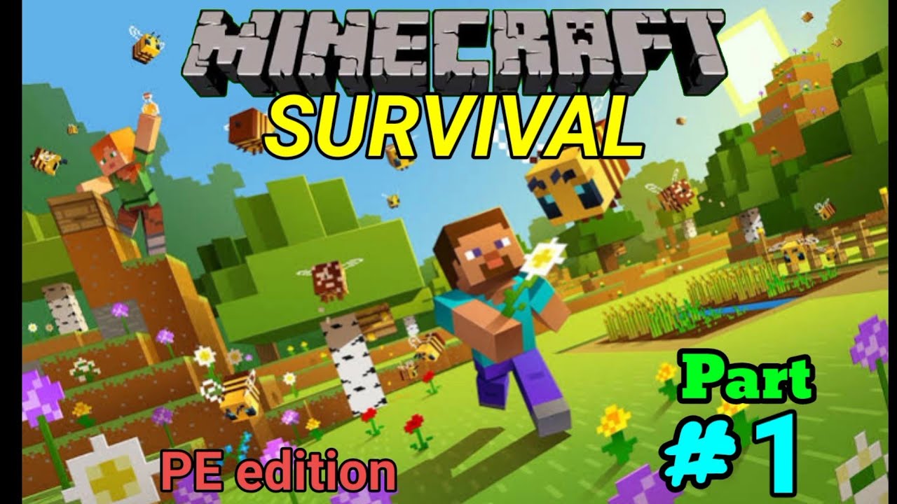 Minecraft ki new Survival Series (Android me -Pe edition) wow 😲😳 - YouTube