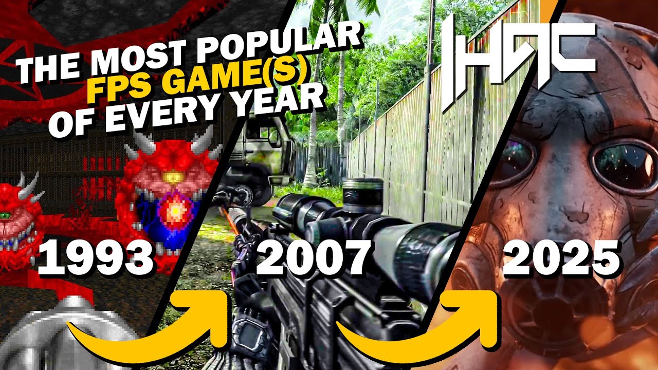 The Most Popular FPS Game of Every Year | 1992 - 2025 - YouTube