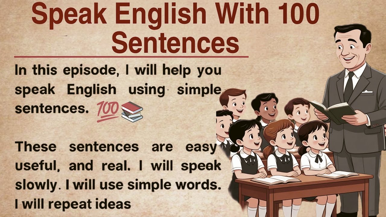 Speak English With 100 Sentences || Graded Reader || Improve Your ...