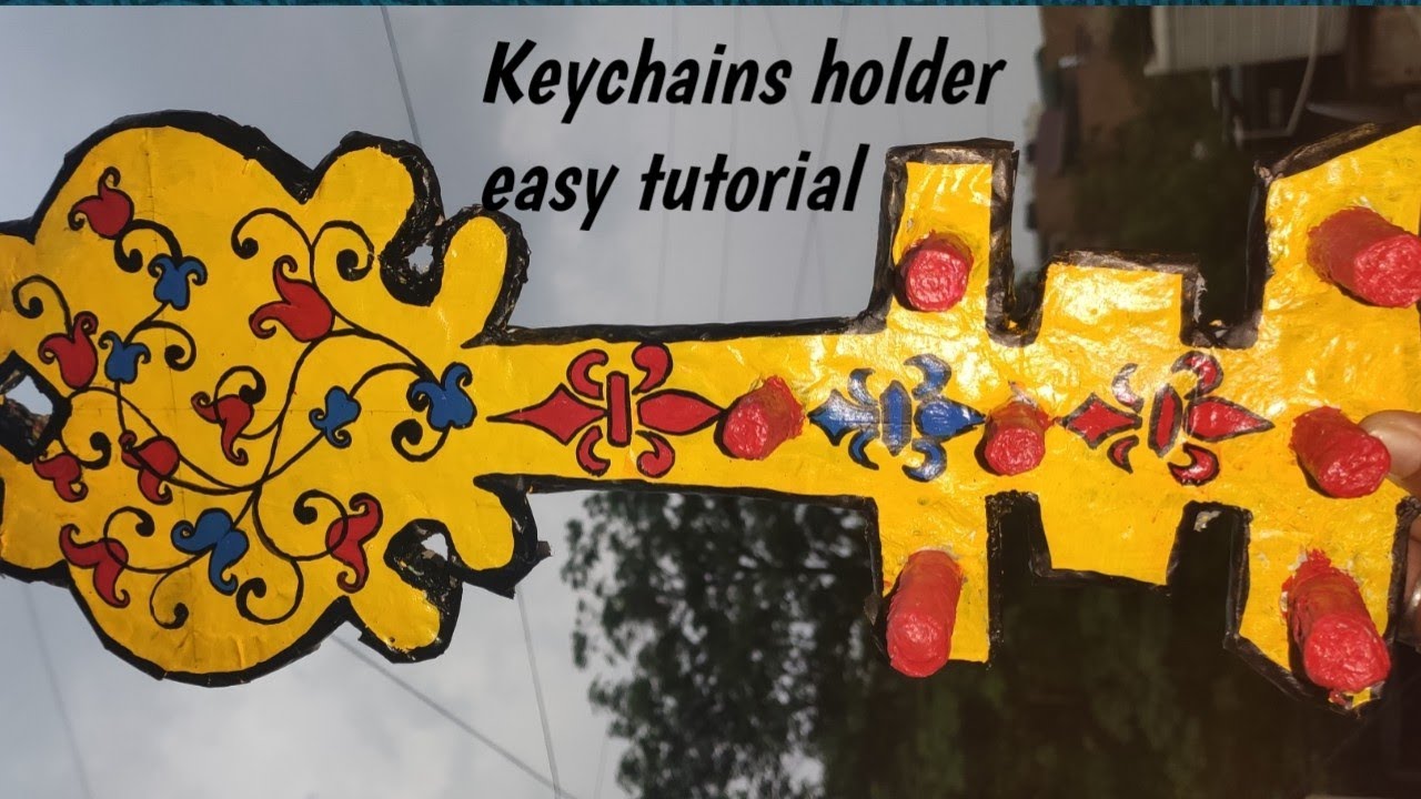 Keychain holder DIY || Zero waste || Easy way || Gift item || Handmade ...