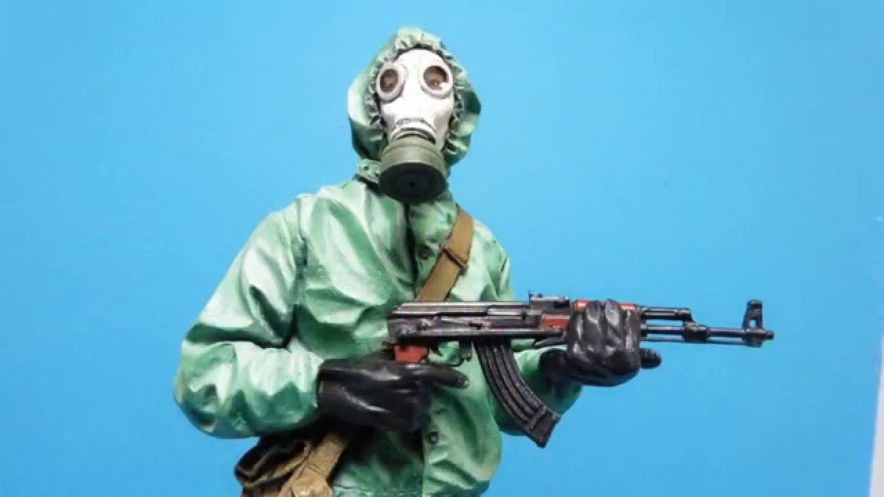 SOVIET NBC SOLDIER Figurine en 1/16 Ep 3 : Finition (tuto modèle réduit ...