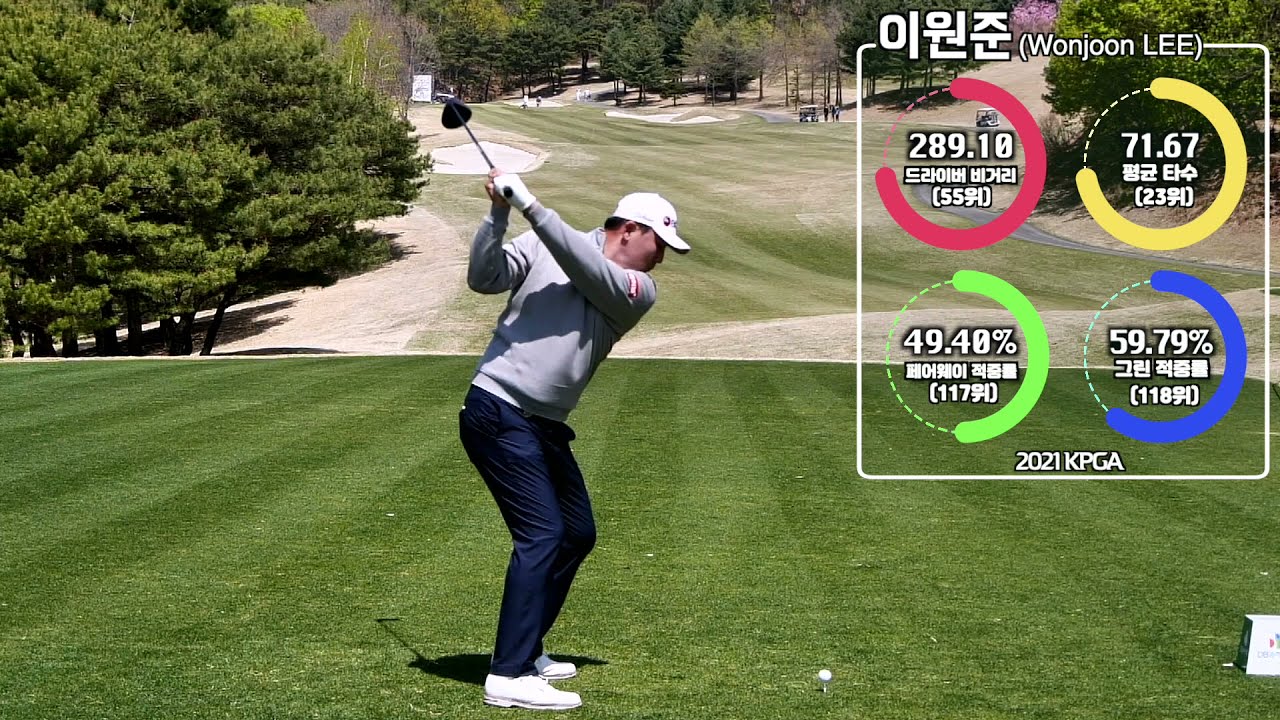 [KPGA Swing] 비즈플레이 전자신문 오픈 챔피언 이원준의 티샷 - YouTube