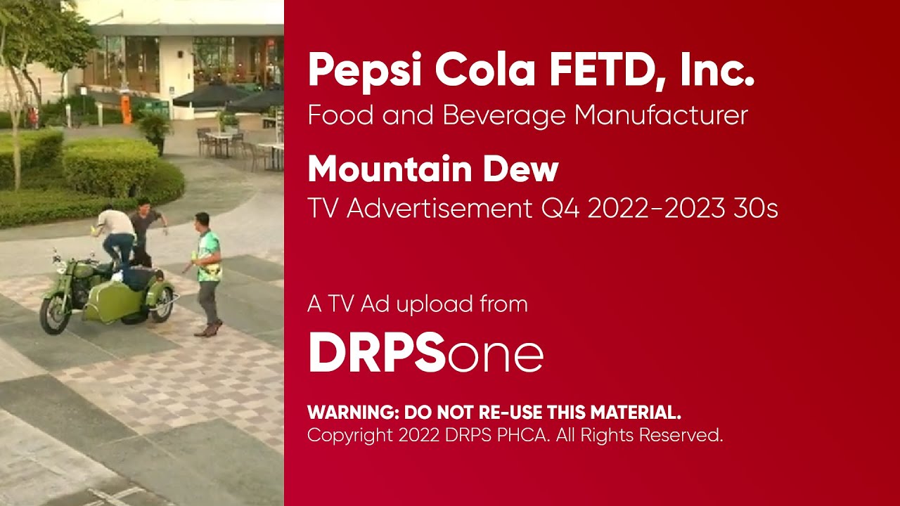 Mountain Dew TV Ad Q4 2022-2023 30s with James Reid, Cong TV and Junnie ...