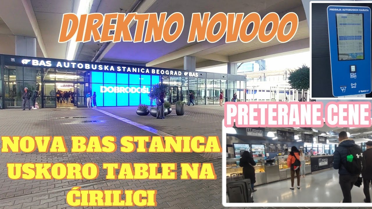 Beograd BAS stanica uskoro table na Ćirilici srednji peroni uskoro ...