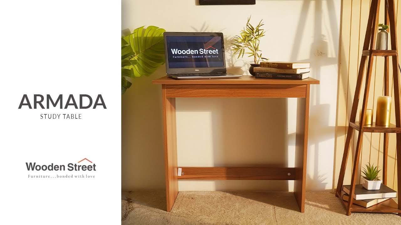 Buy Armada Study Table (Exotic Teak Finish) at 33% OFF Online | Wooden ...