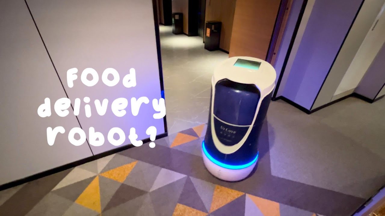 shanghai hotel delivered my food with a robot?! - YouTube