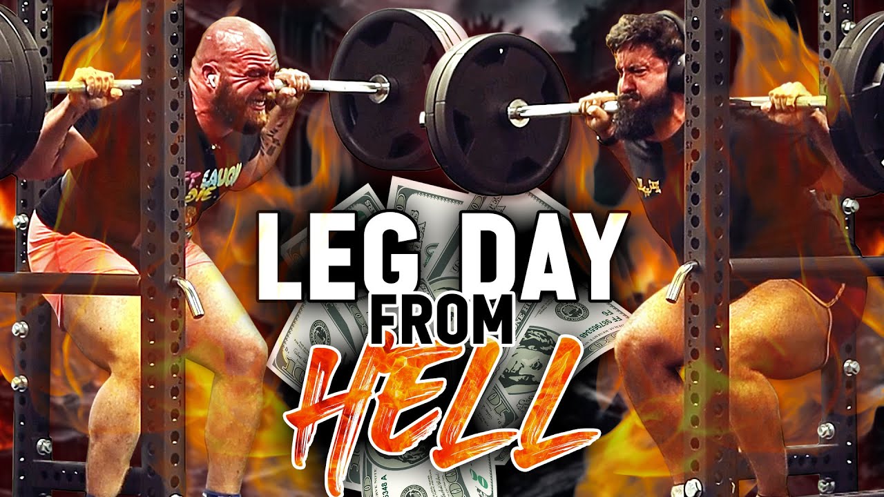 Can we SURVIVE this LEG DAY for $1000?! - YouTube