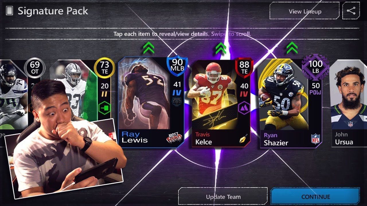 Madden Mobile 20 Evolution 100 OVR Player| Signature Pack Opening ...