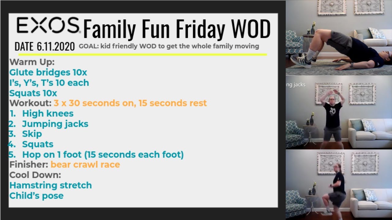 Family Fun Friday WOD - YouTube