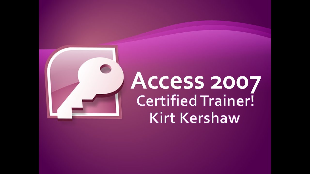 Access 2007: Tables, Queries, Forms And Reports Basics - YouTube