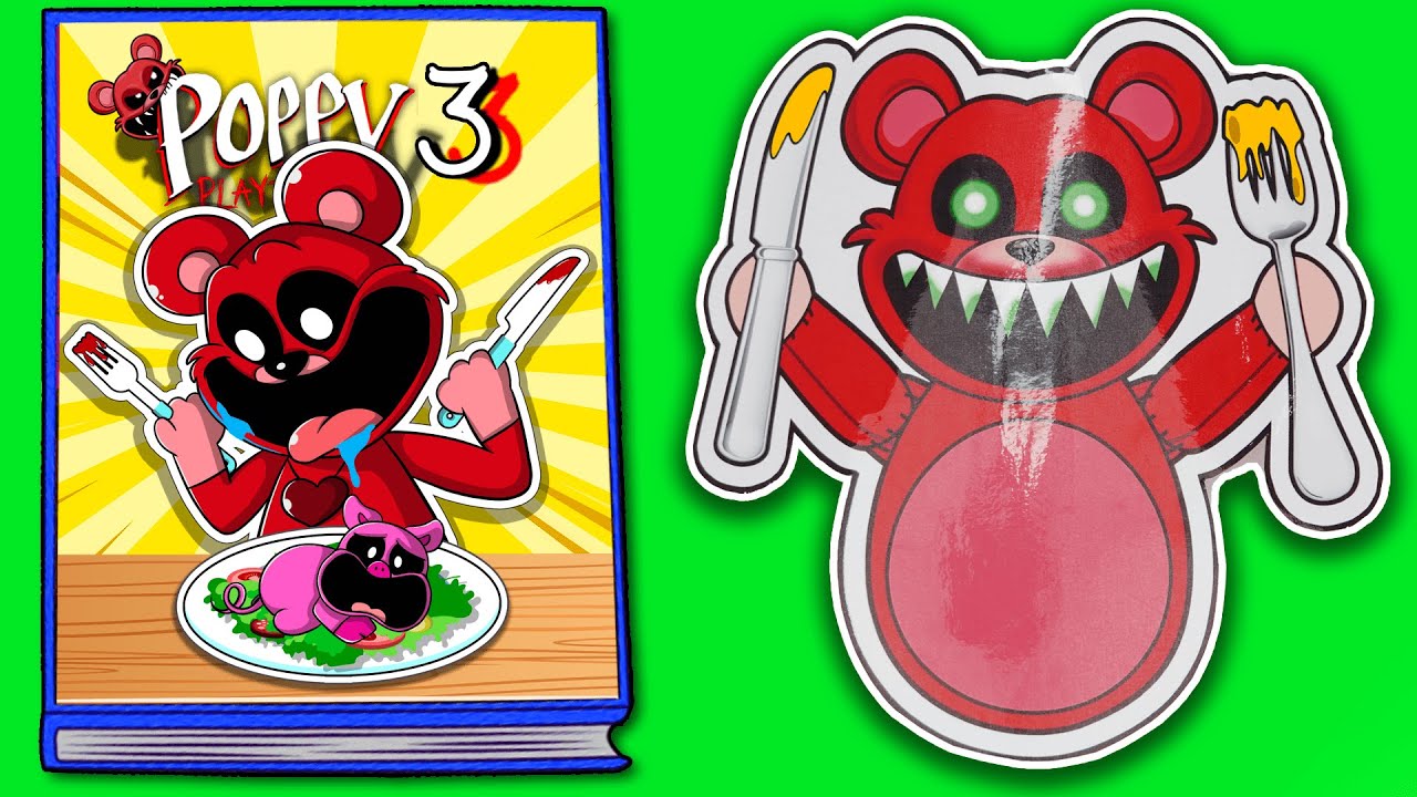 🐾paper diy🐾 Rescue Poppy Playtime Chapter 3 Game Book🐻🐰🦄（+Bobby Bearhug ...