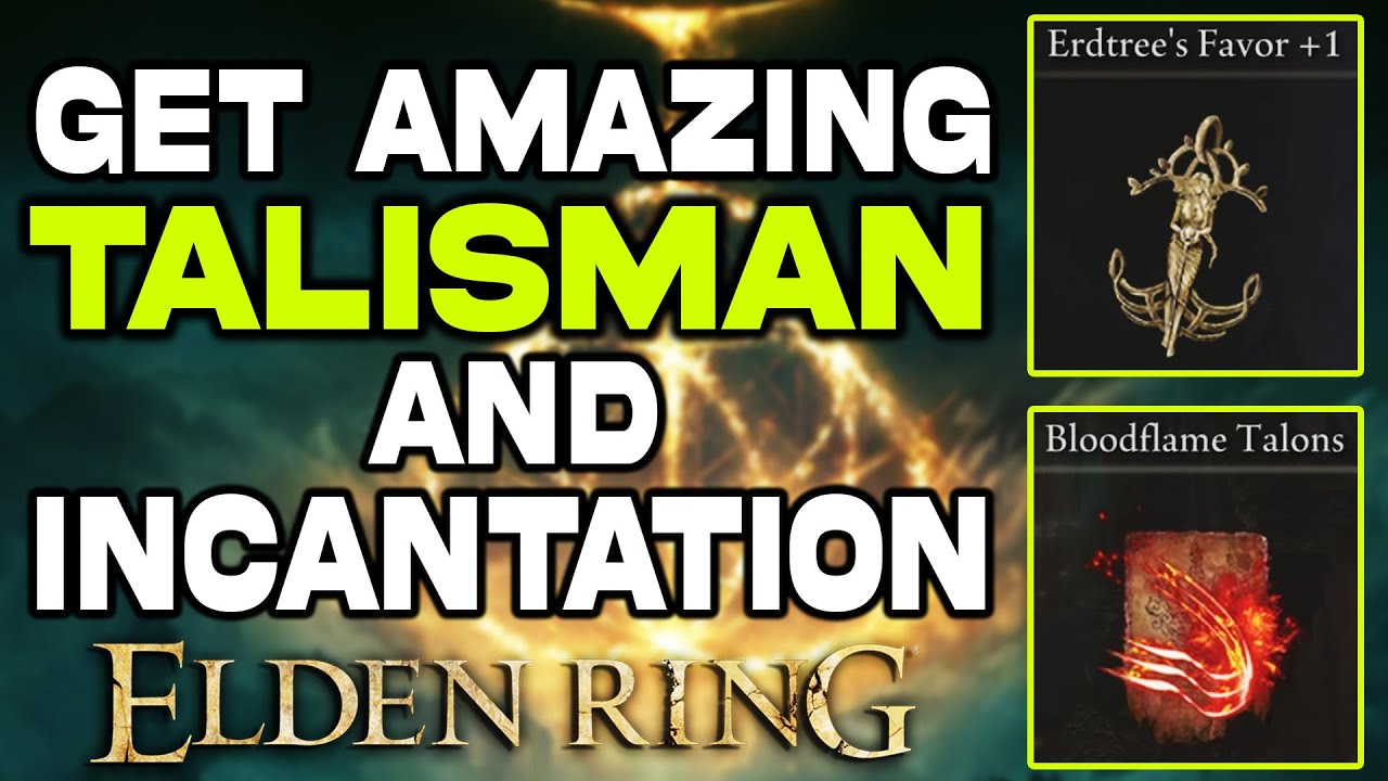Elden Ring : ERDTREE'S FAVOR +1 Talisman & Bloodflame Talons ...