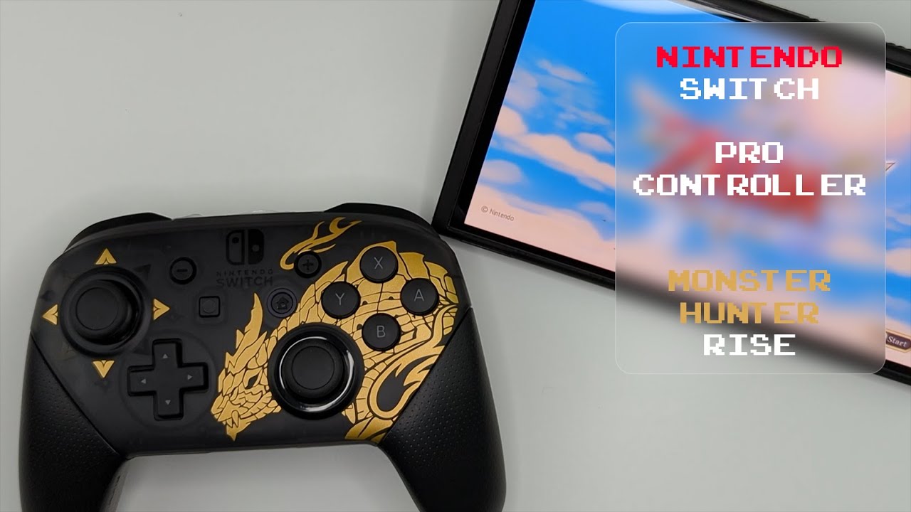 Nintendo Switch PRO Controller Monster Hunter Rise Edition l ASMR ...
