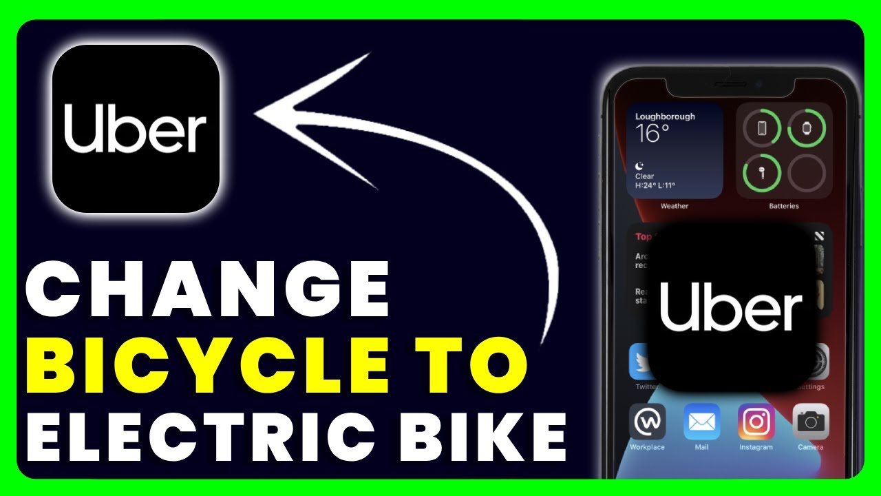How to Change Uber Eats Bicycle to Electric Bike - YouTube