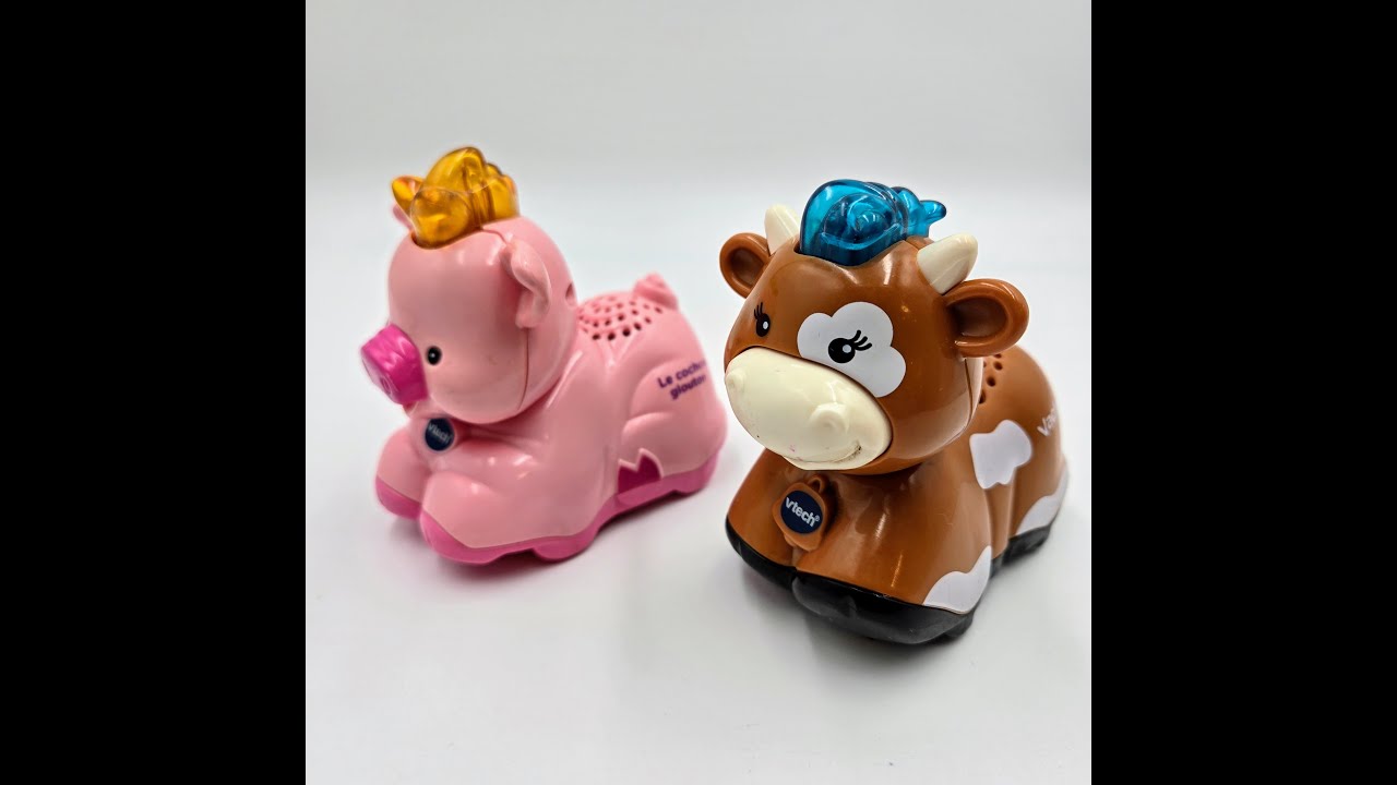 Vtech Pig And Cow French Go Go Smart Animals Toy Le Cochon Glouton ...