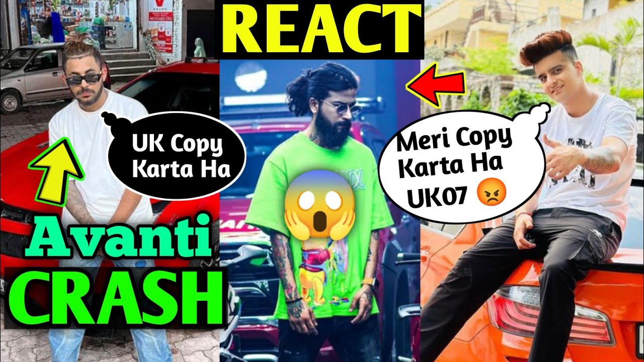 Aamir Majid AVANTI CR@SH 🥺 Jannu Stuntz REACT Uk07rider 😱 - YouTube