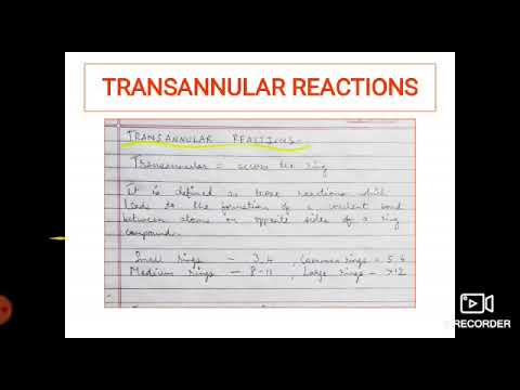 Transannular reactions: epoxidation - YouTube