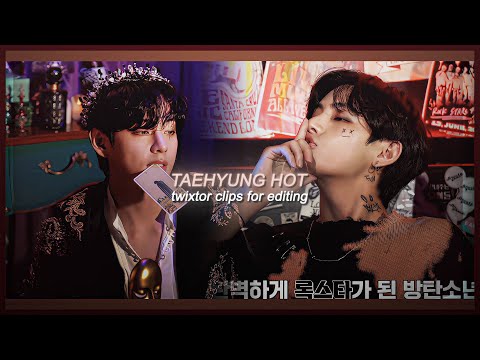 TAEHYUNG - hot twixtor clips for editing (4K)
