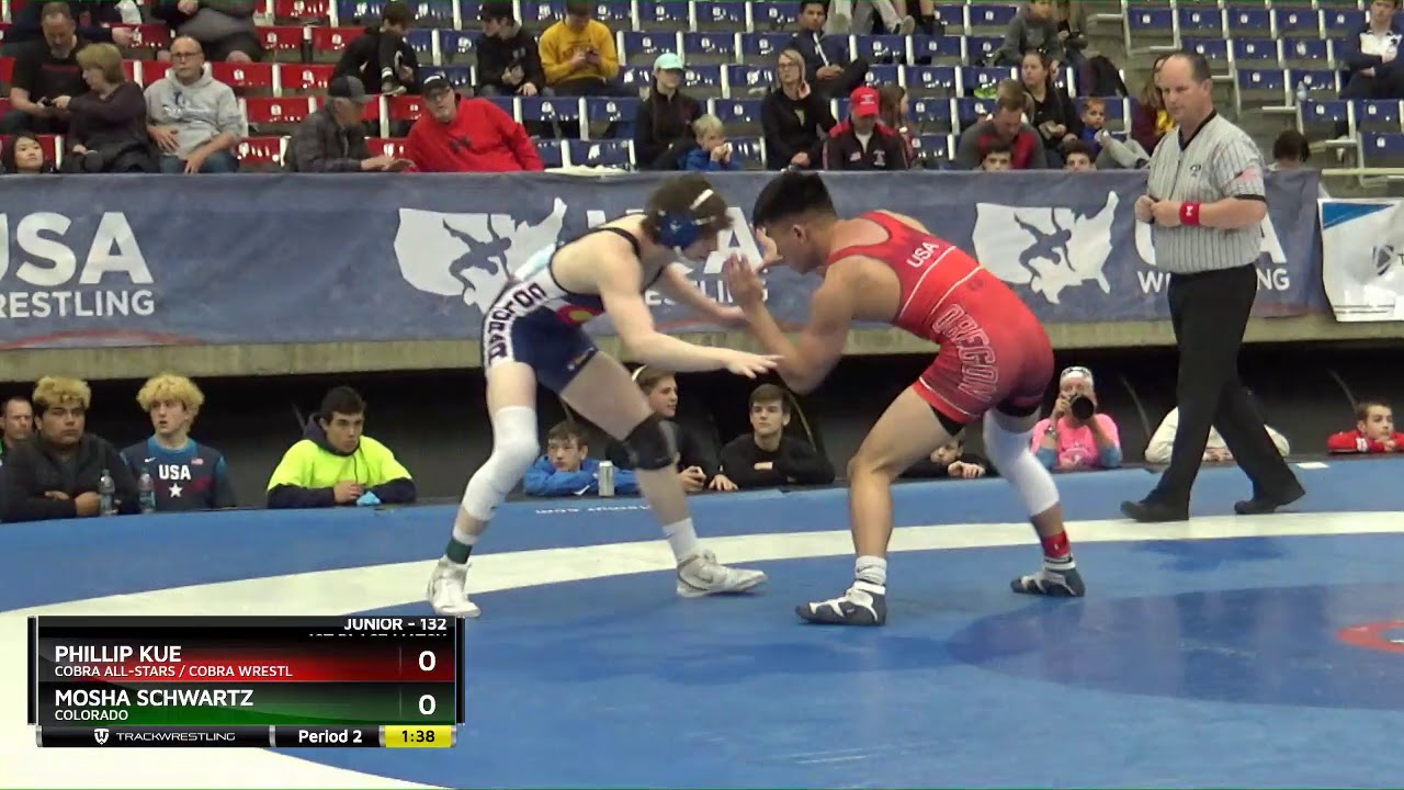 Junior 132 Phillip Kue COBRA ALL-STARS - Cobra Wrestl Vs Mosha Schwartz ...