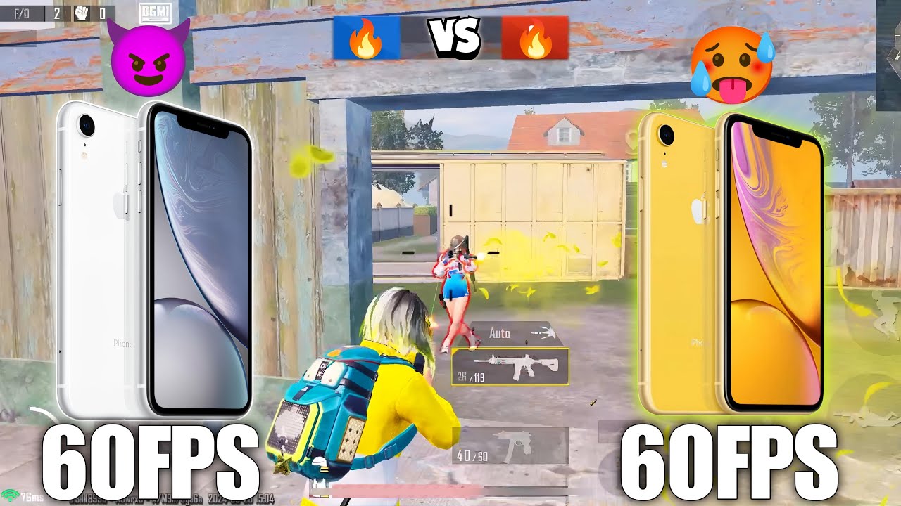 iPhone Xr 60Fps Vs 60Fps 1v1 Battle🔥 / iPhone Xr Pubg Test In 2024 ...