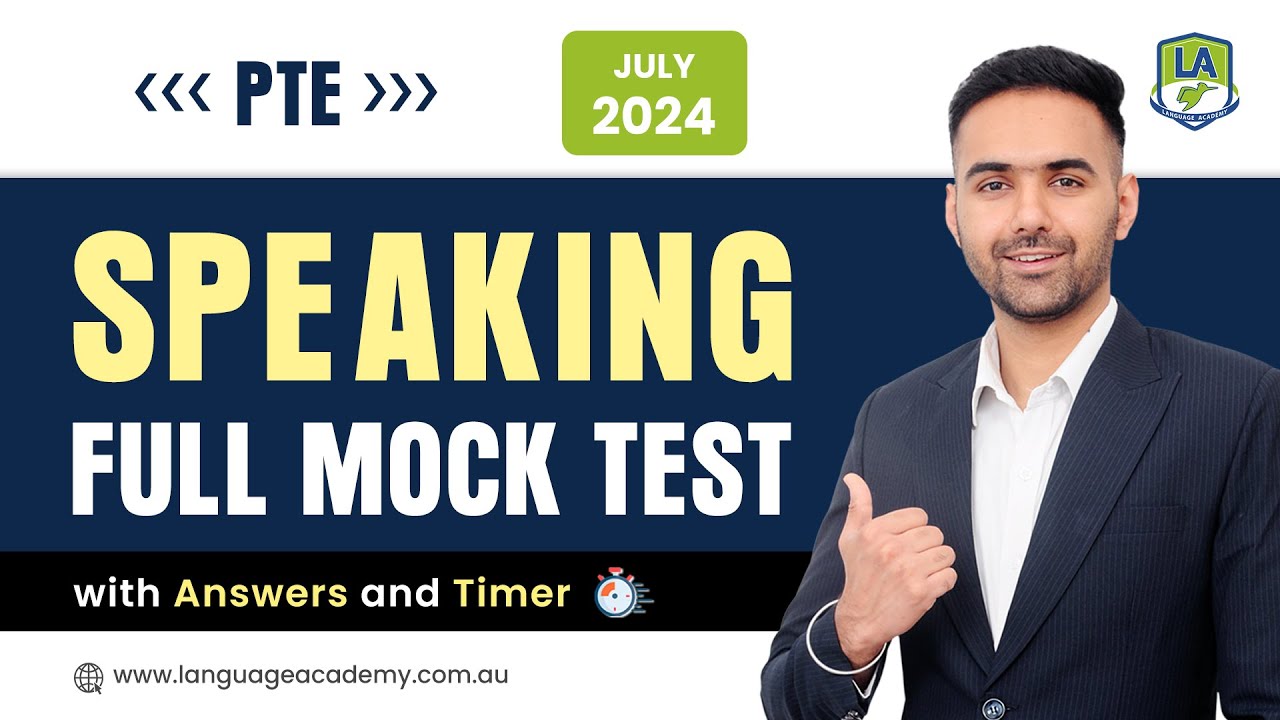 PTE Speaking Full Mock Test with Answers | July 2024 | LA Language ...