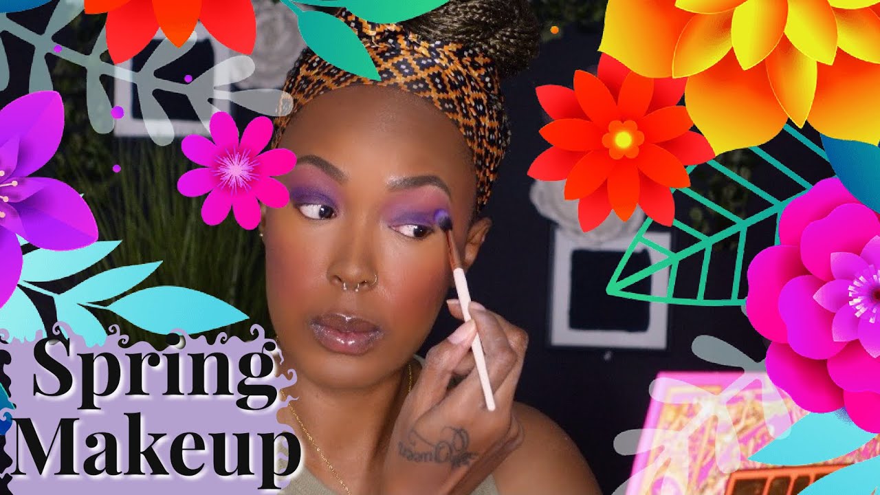 Springtime Colorful Makeup Tutorial - YouTube
