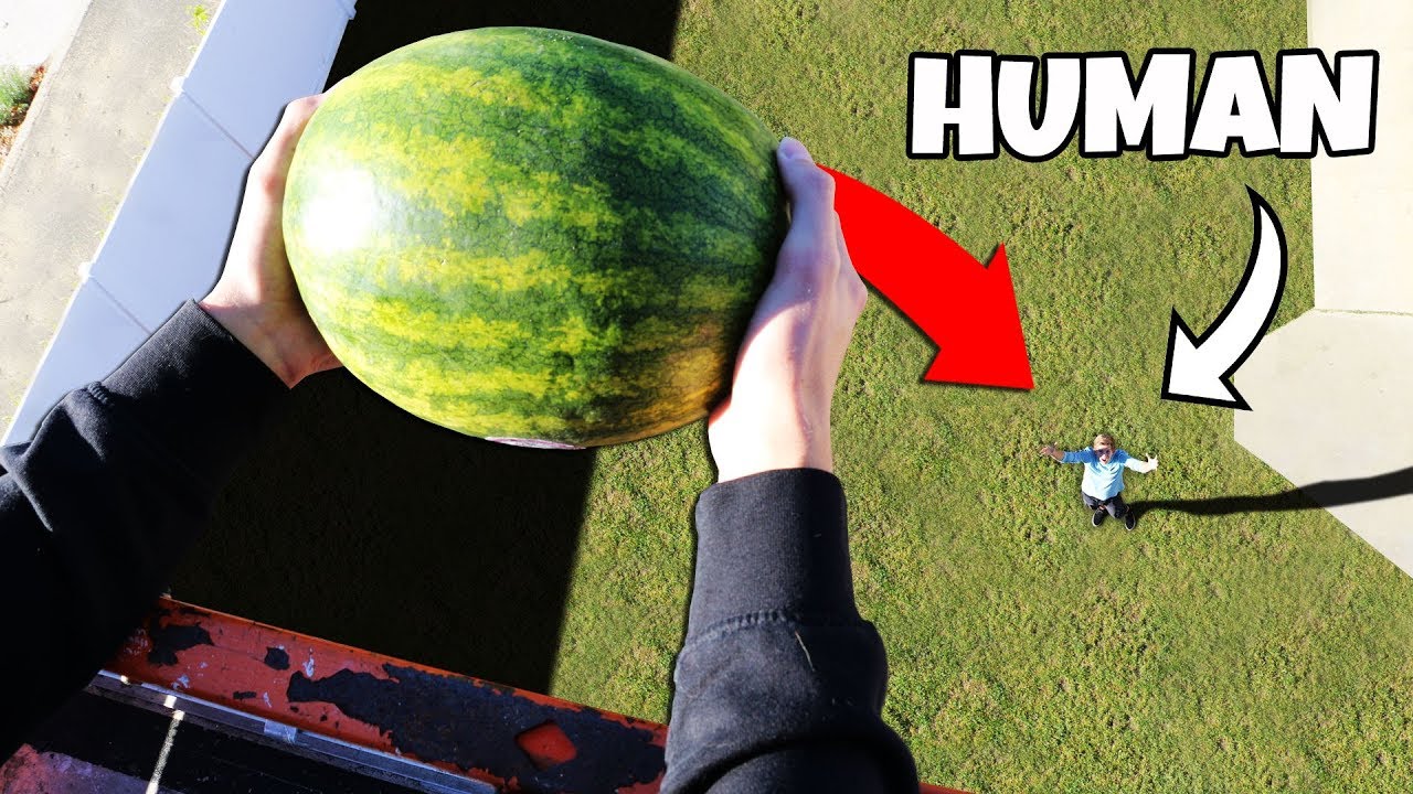 Catching Random Objects from 30ft Tower!! - YouTube