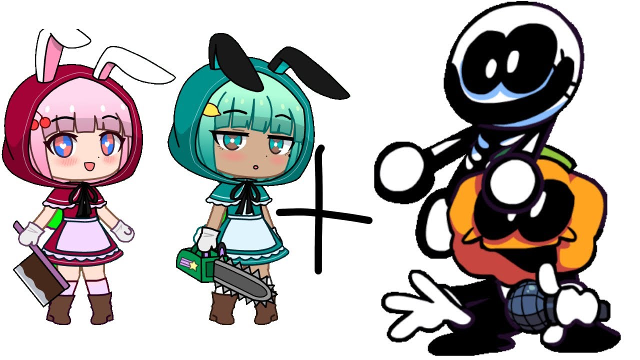 Yuni and lemo over Skid and pump//Gacha club// pose gacha test //Read ...