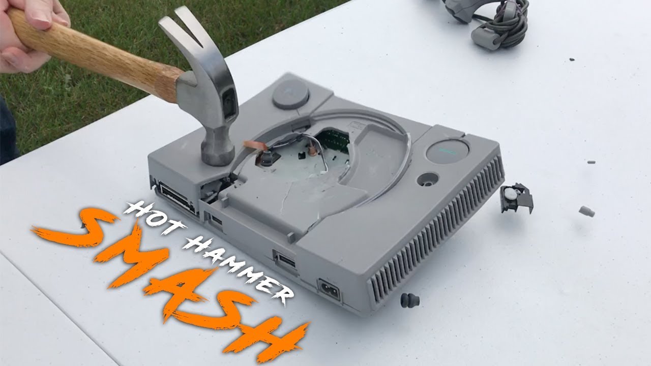 HOT HAMMER SMASH: Destroying a Sony PlayStation! - YouTube