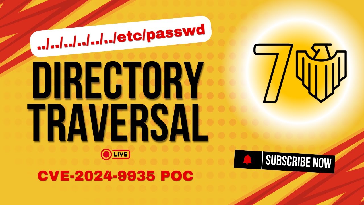 directory traversal (path traversal) | CVE-20024-9935 POC Bug Bounty Program - YouTube