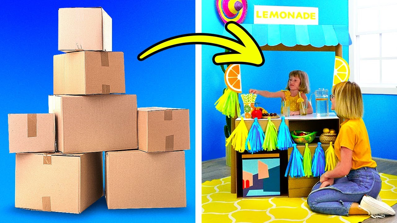 10 DIY PLAYHOUSES AND CRAFTS YOUR KID WILL LOVE - YouTube