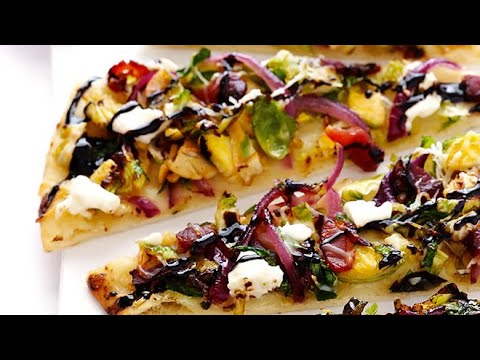 Brussels Sprouts and Bacon Flatbread Pizza - YouTube