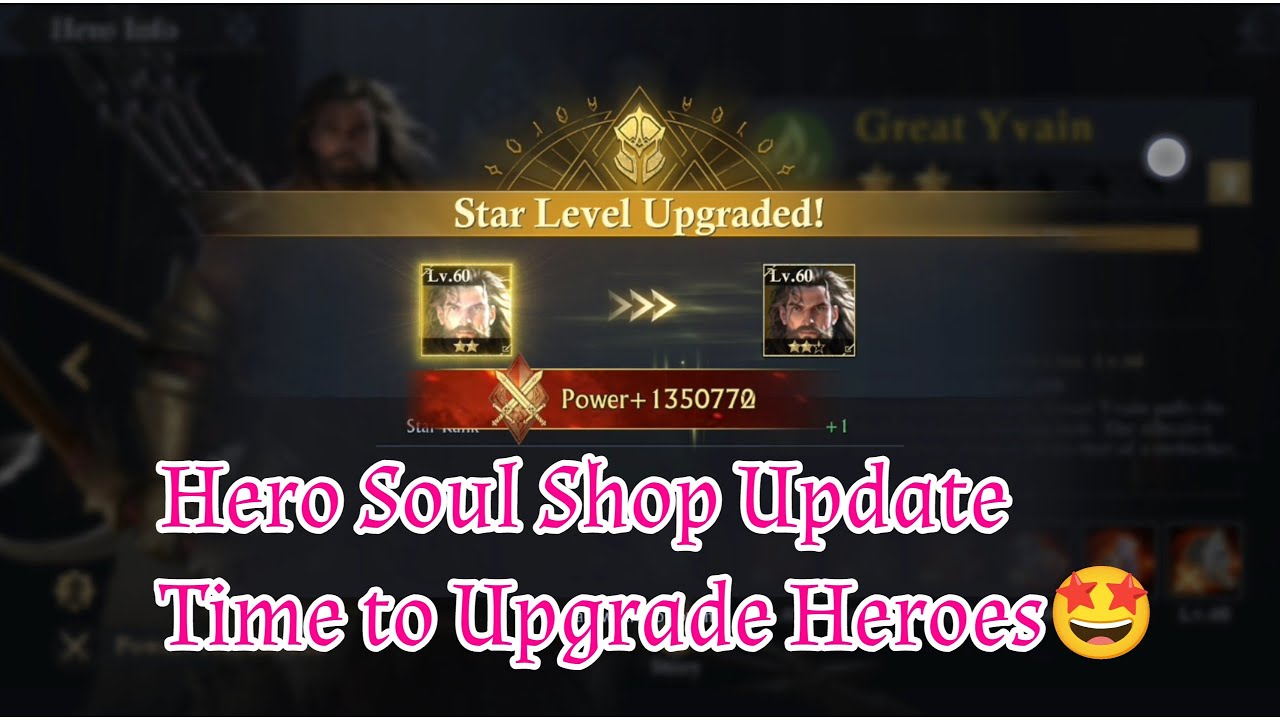 Hero Soul Shop Update | Time to Upgrade Heroes🤩 Upcoming Update | King ...