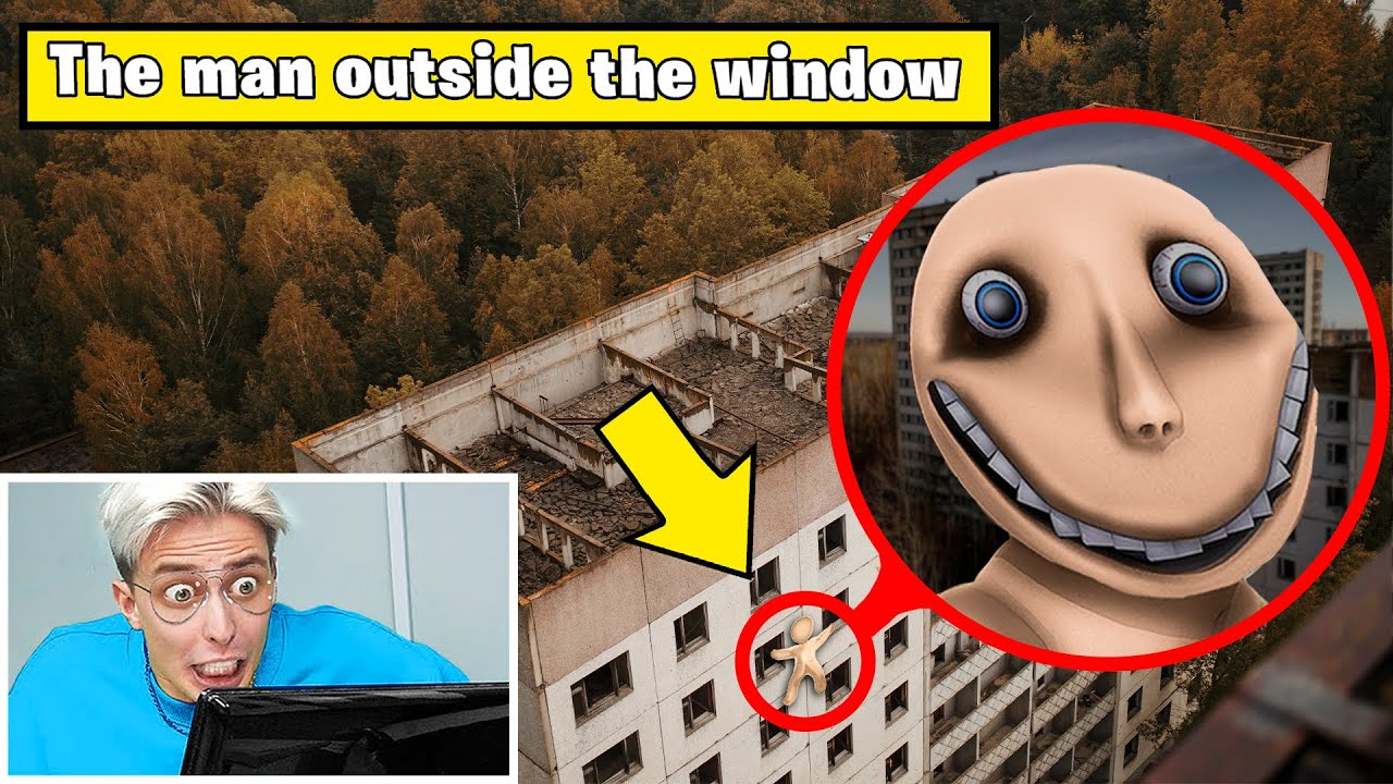 REALLY?! DRONE CATCHES AS THE MAN FROM THE WINDOW PEEKS THROUGH SOMEONE ...