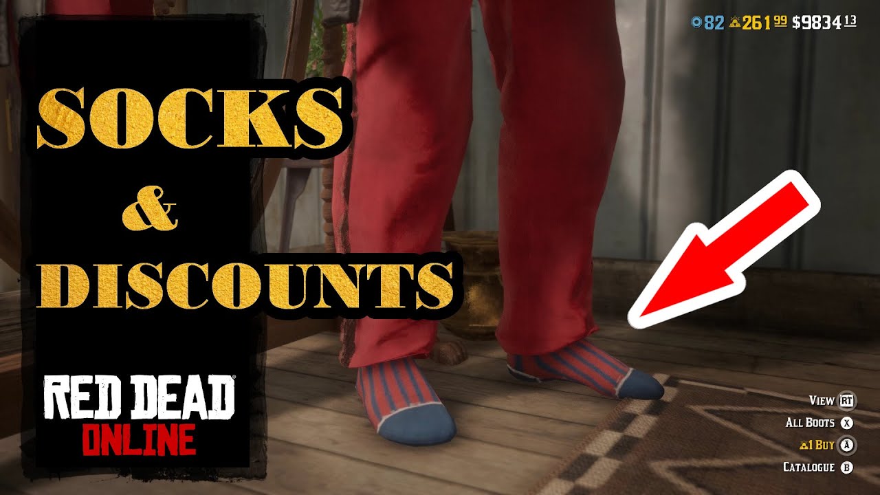 Socks and discounts - weekly red dead online update today - YouTube