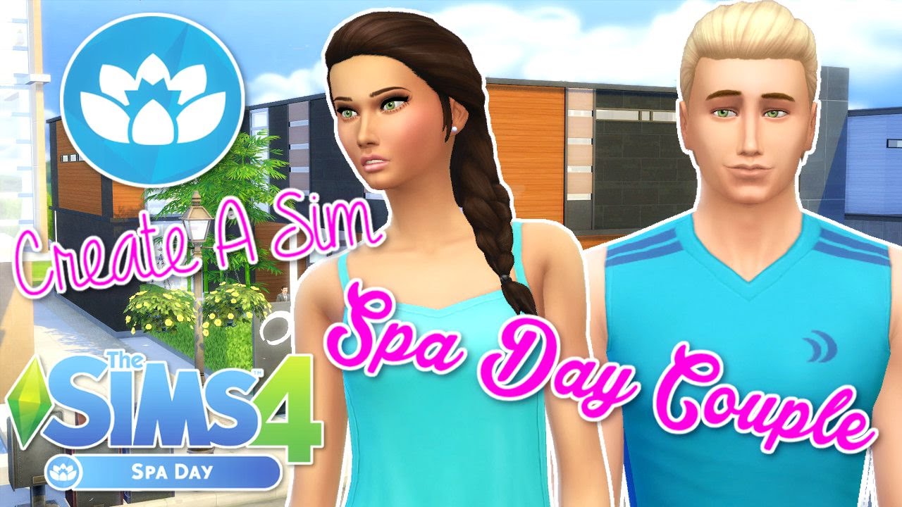 The Sims 4 | Create A Sim // Spa Day Couple - YouTube